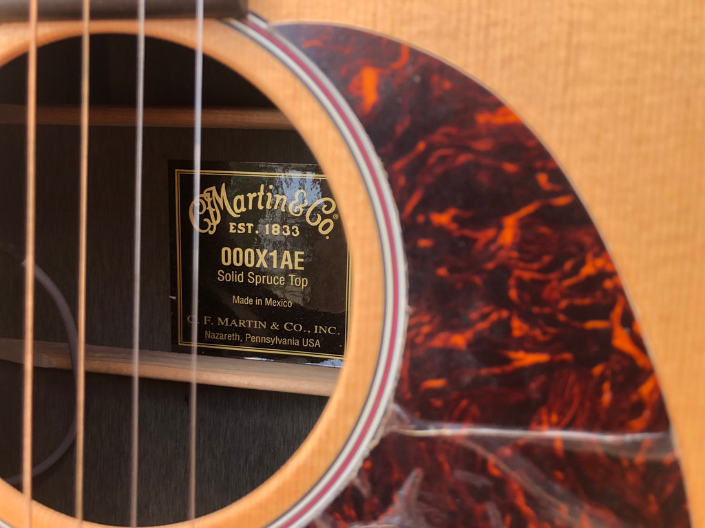 Martin 000-X1AE Acoustic Electric Guitar Natural – Drugan's Drums & Guitars