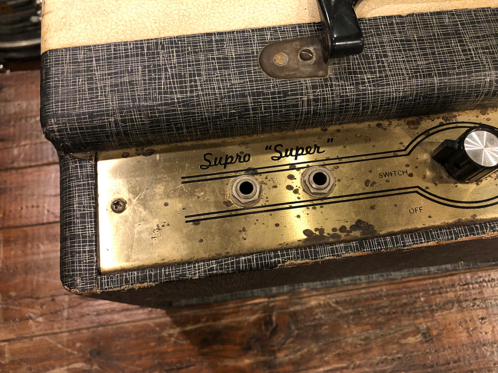 1960 Supro Super Model 1606 Combo Guitar Amplifier – Drugan's Drums ...