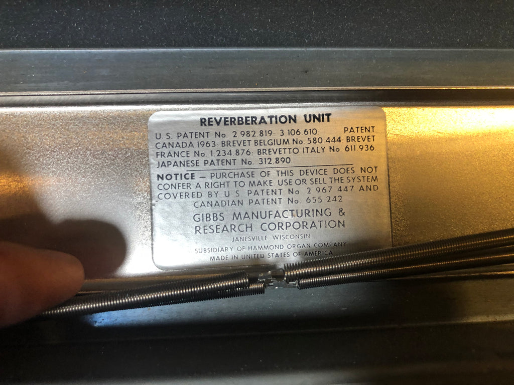 1966 Fender Gibbs Accutronics Hammond Model 1122 Reverb Pan Tank From ...
