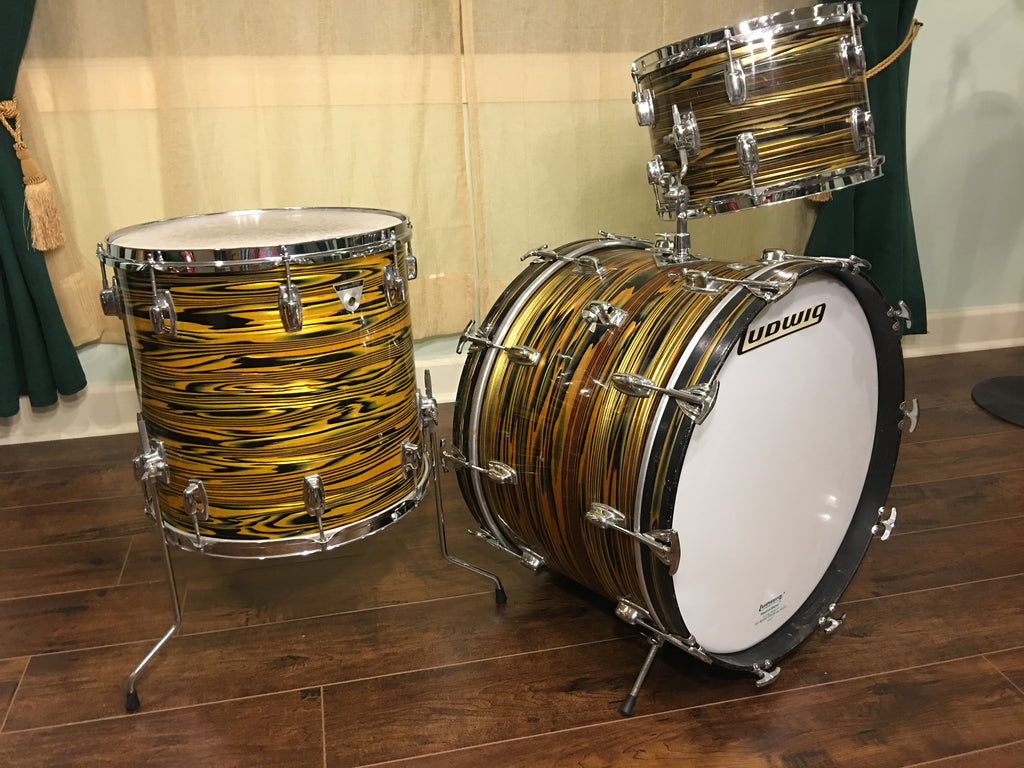 Ludwig Standard Lemon Strata Drum Set Super Classic – Drugan's Drums ...