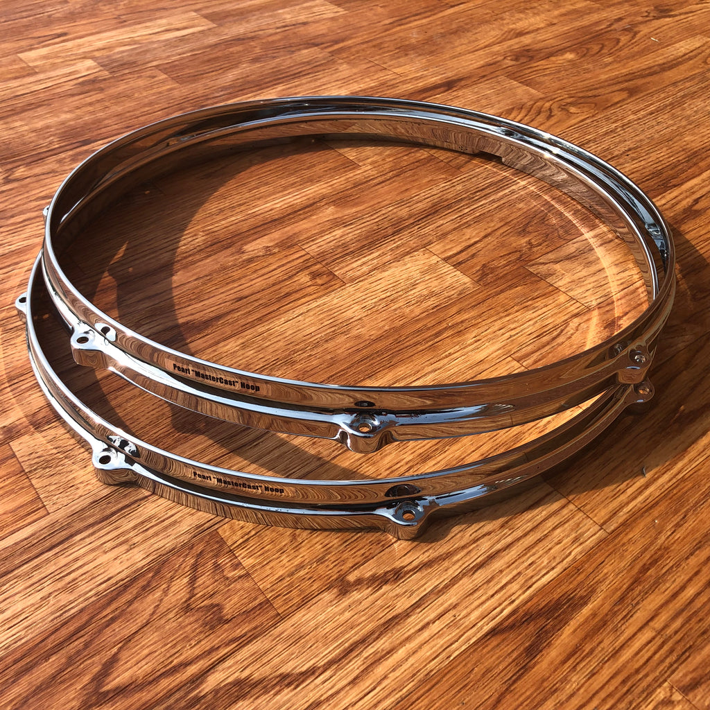 (2) 16" Pearl MasterCast Floor Tom Hoop Pair 8-Lug DC-1608 – Drugan's ...