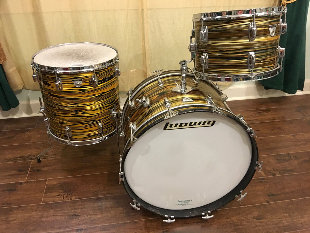 Ludwig Standard Lemon Strata Drum Set Super Classic – Drugan's Drums ...