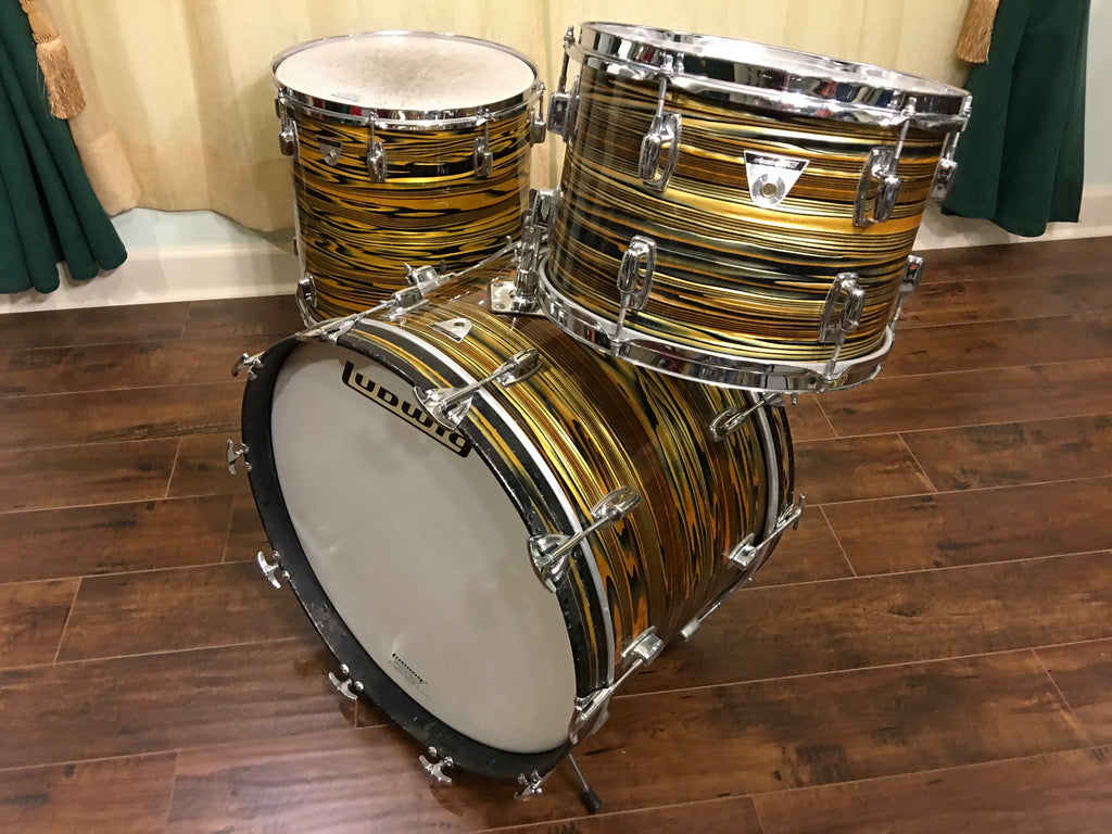 Ludwig Standard Lemon Strata Drum Set Super Classic – Drugan's Drums ...