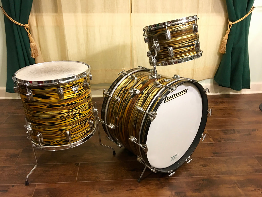 Ludwig Standard Lemon Strata Drum Set Super Classic – Drugan's Drums ...